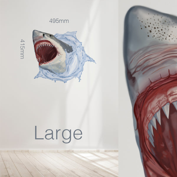Shark head wall decal – Mandart
